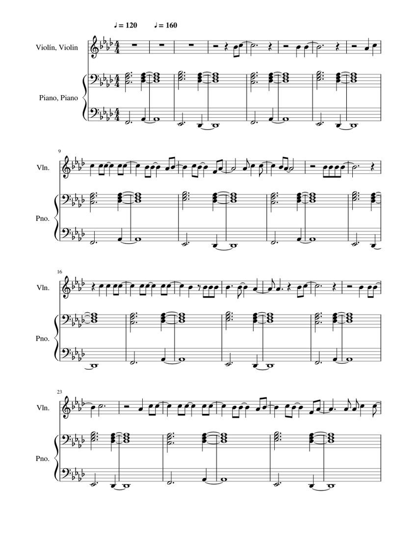 Adele Hello Sheet music for Piano, Violin (Solo) | Musescore.com