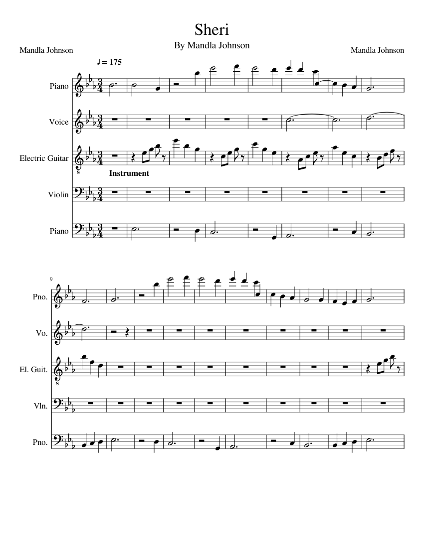 Sheri - piano tutorial
