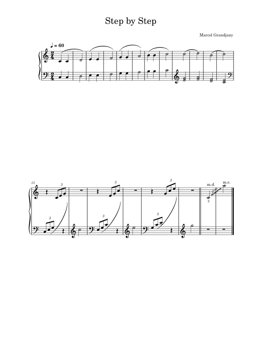 Step by Step Sheet music for Harp (Solo) | Musescore.com