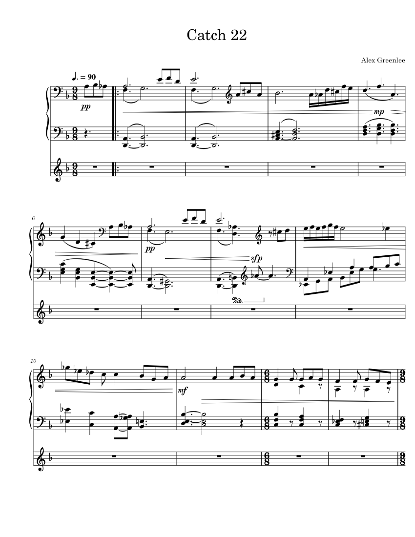Catch_22 Sheet music for Piano (Solo) | Musescore.com