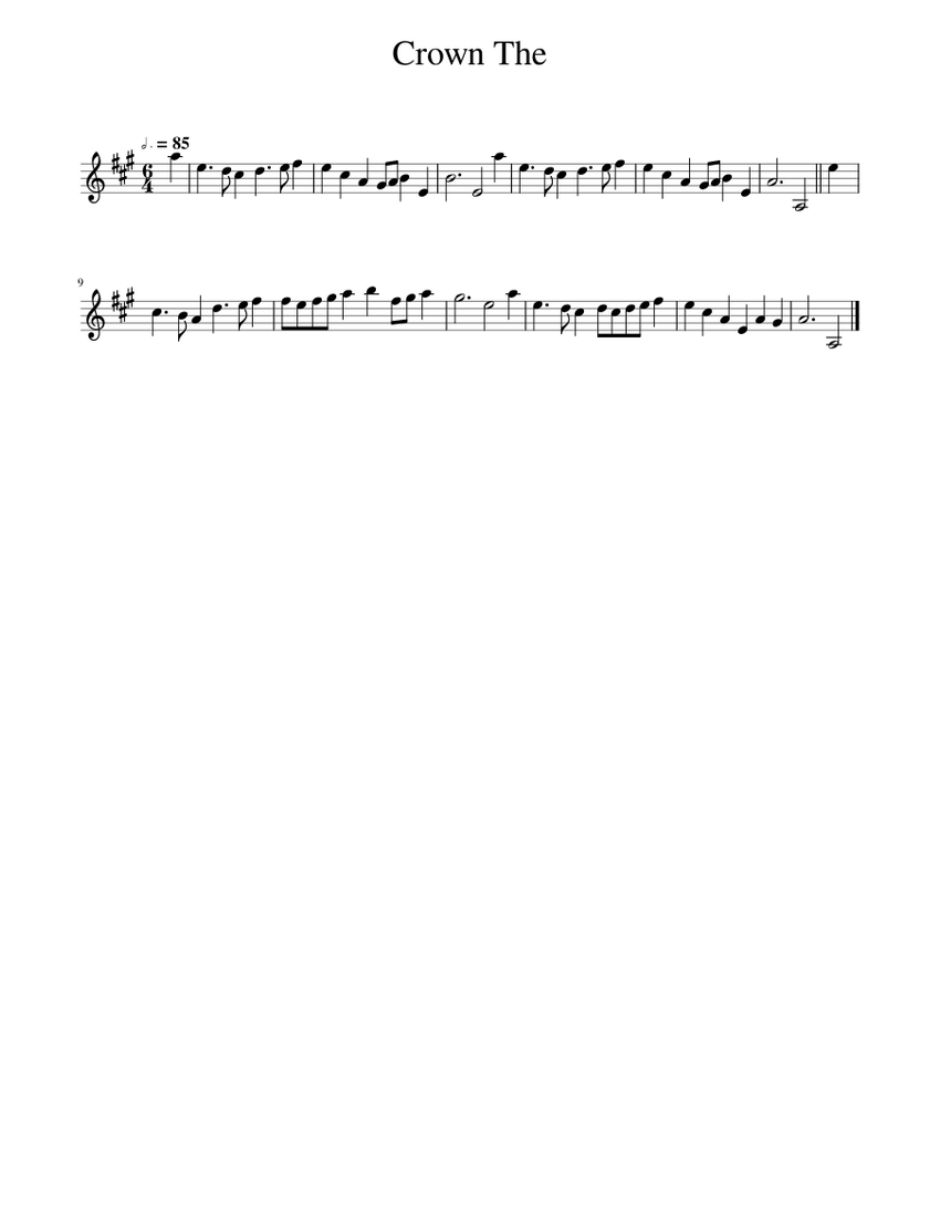 Crown The Sheet music for Piano (Solo) | Musescore.com