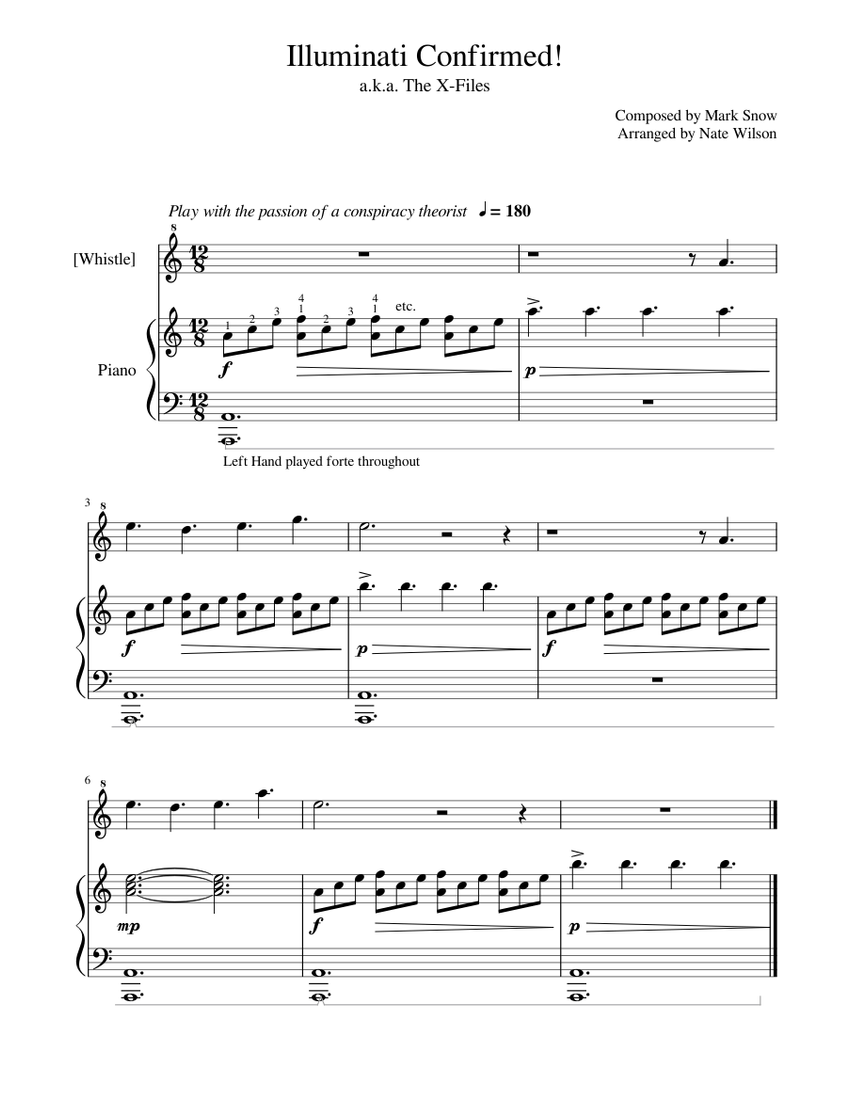 Illuminati Confirmed! Sheet music for Piano (Solo) | Musescore.com