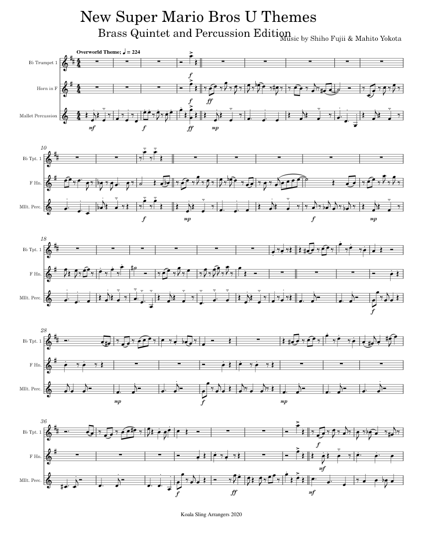 Ground Theme (New Super Mario Bros. U) – Shiho Fujii New_Super_Mario ...