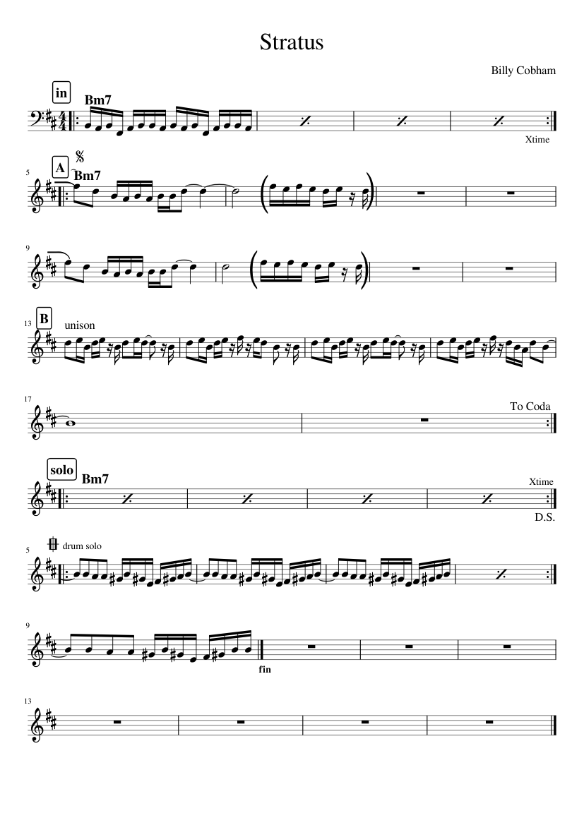 Stratus Sheet music for Piano (Solo) Easy | Musescore.com