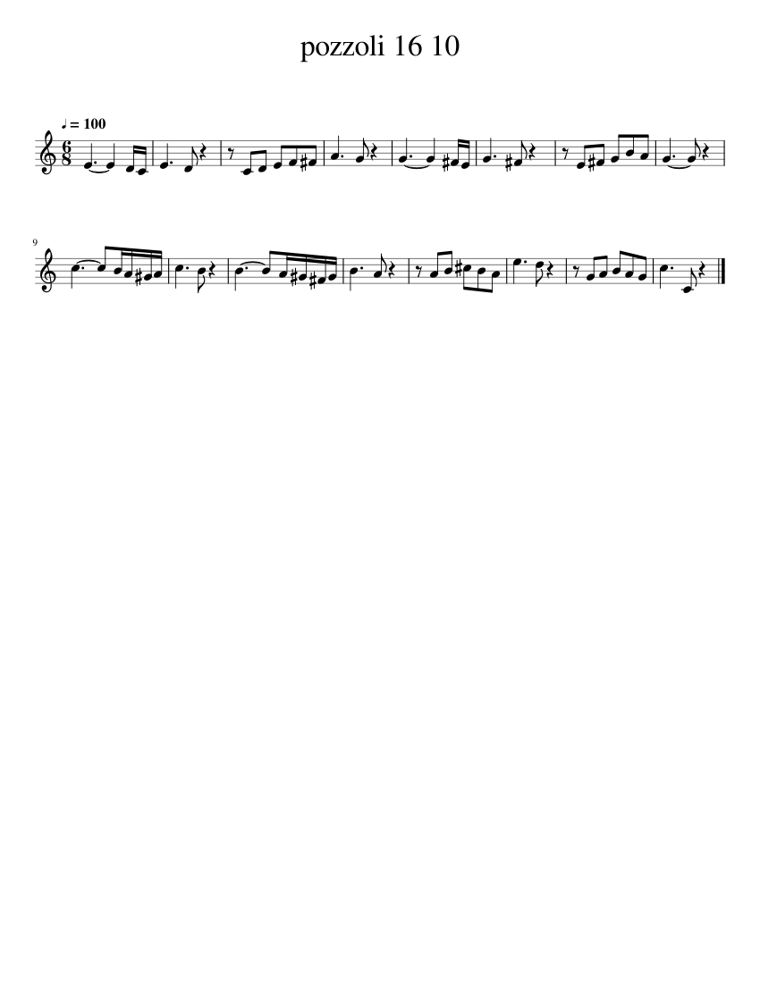pozzoli_16_10 Sheet music for Piano (Solo) | Musescore.com