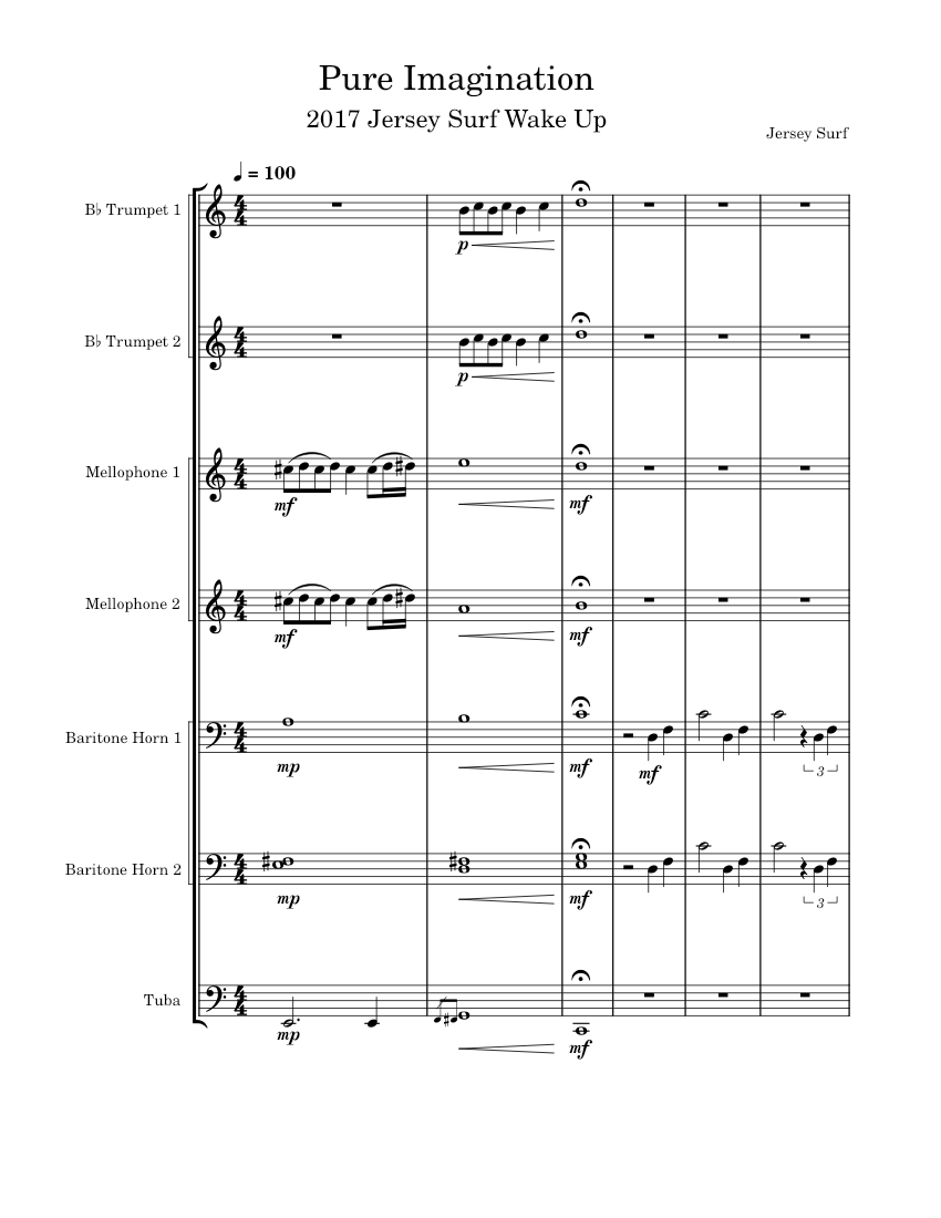 Pure imagination – Gene Wilder Pure Imagination Sheet music for Tuba ...
