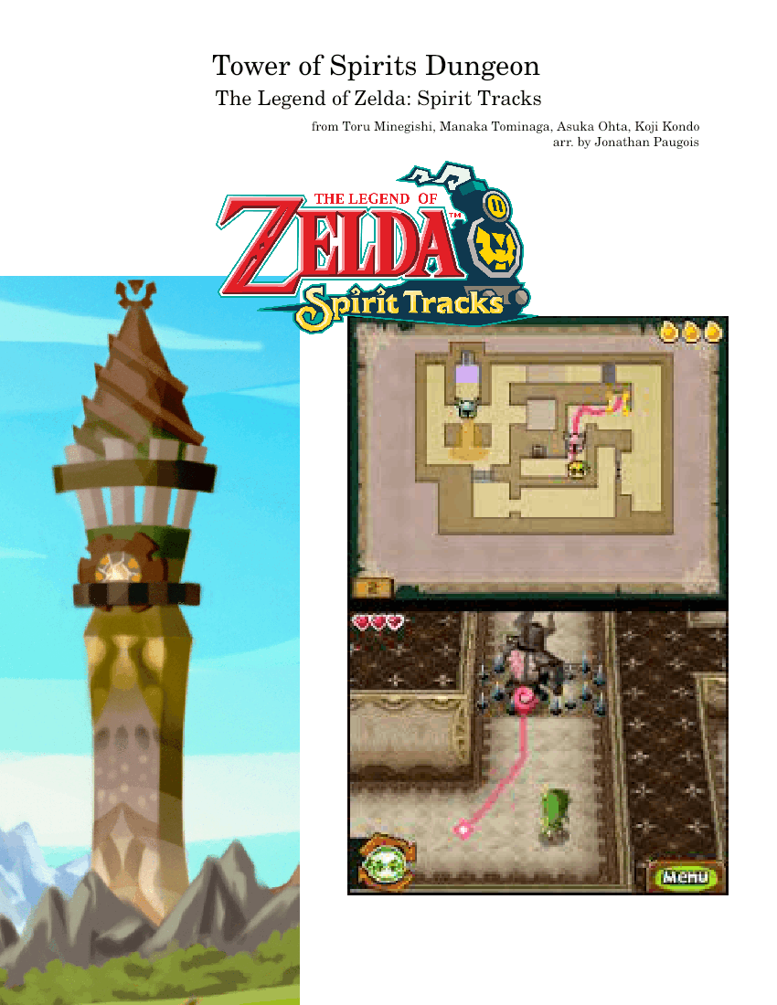 Tower of Spirits Dungeon | The Legend of Zelda: Spirit Tracks - piano tutorial