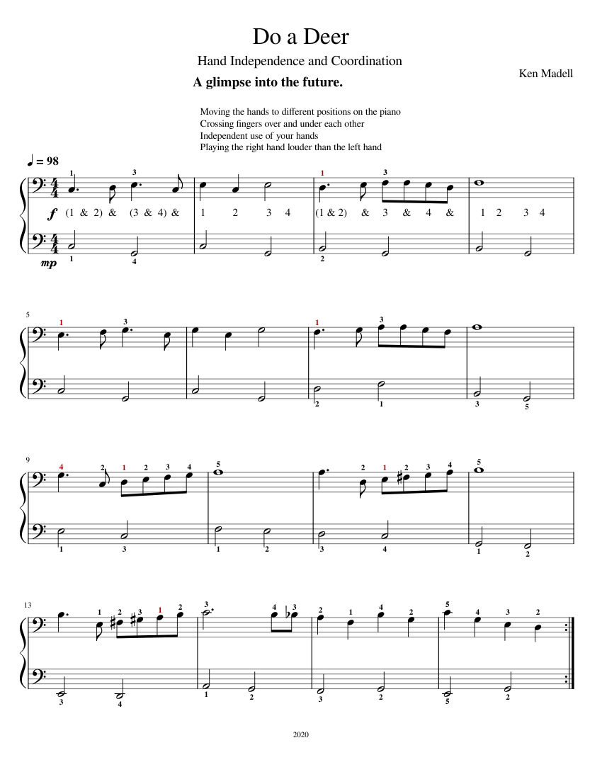 Do a Celophanpapier Sheet music for Piano (Solo) Easy | Musescore.com