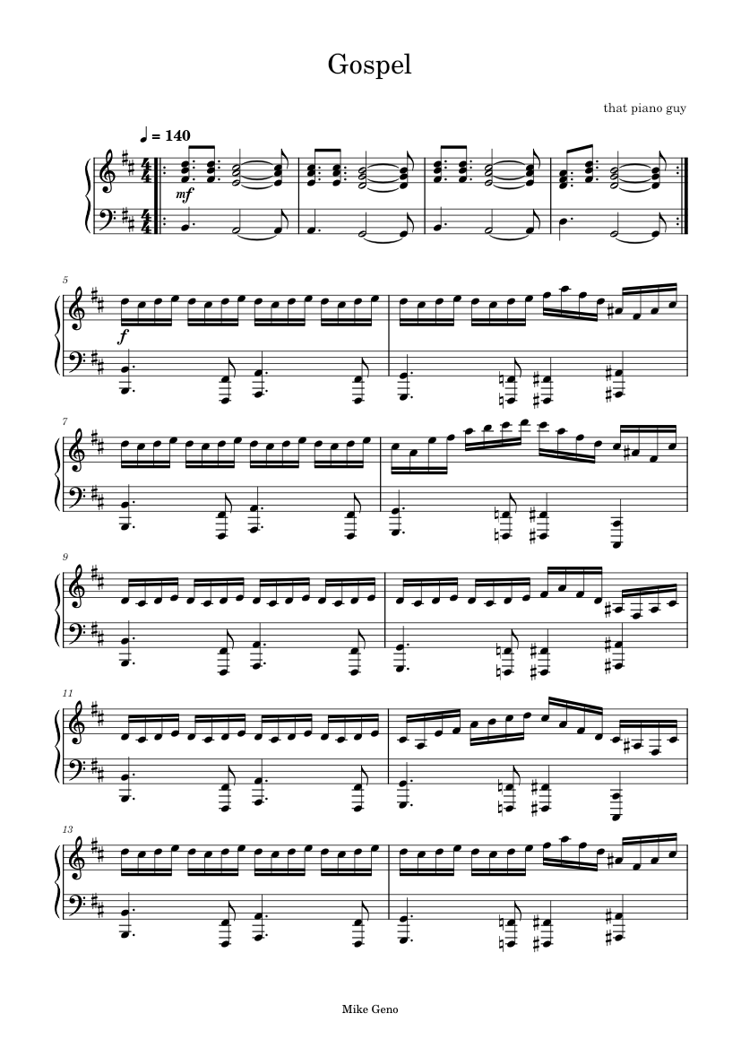 Gospel - piano tutorial