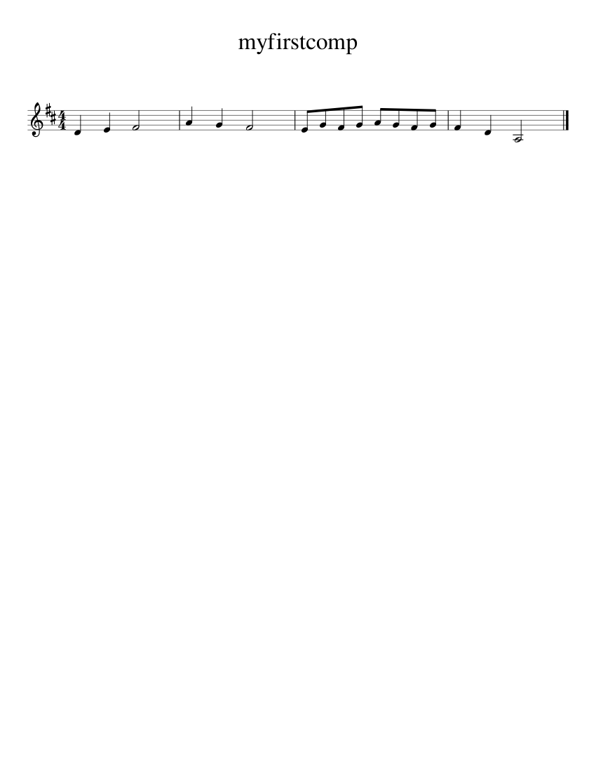 my first composition Sheet music for Piano (Solo) | Musescore.com