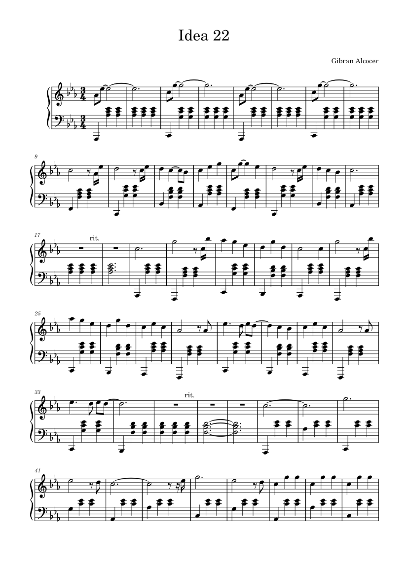 Idea 22 Sheet music for Piano (Solo) Easy | Musescore.com