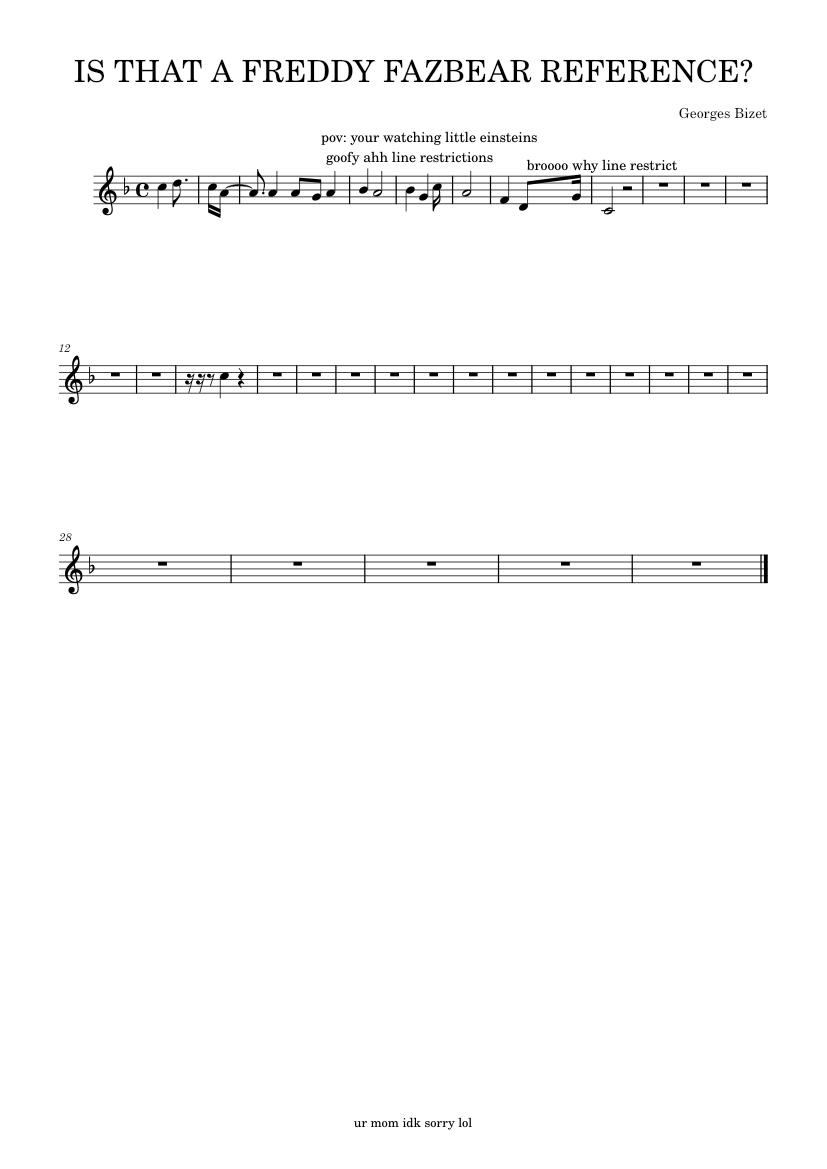 Toreador march – Georges Bizet Sheet music for Piano (Solo) Easy ...