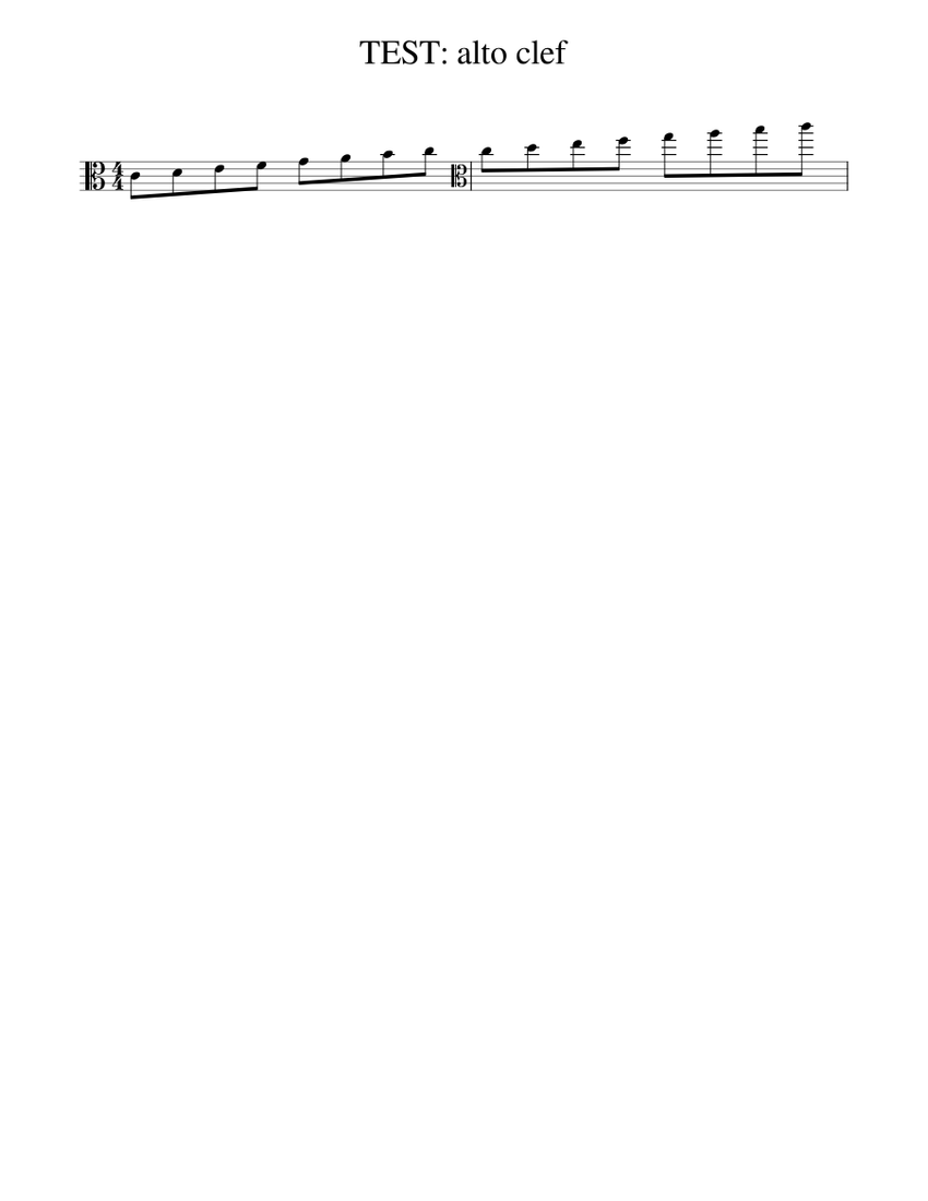 TEST: alto clef Sheet music for Piano (Solo) | Musescore.com