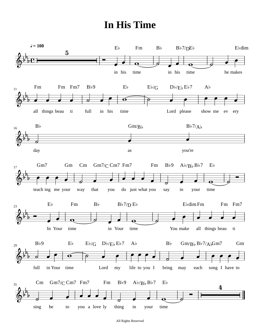 unknown maranatha music arrangement larry johnson 2011 in his time ...