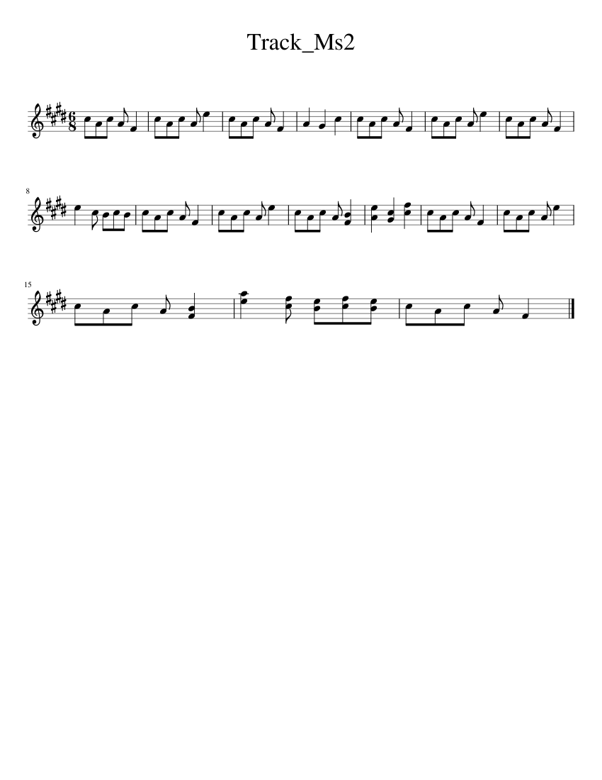 Track Ms2 Sheet music for Piano (Solo) | Musescore.com