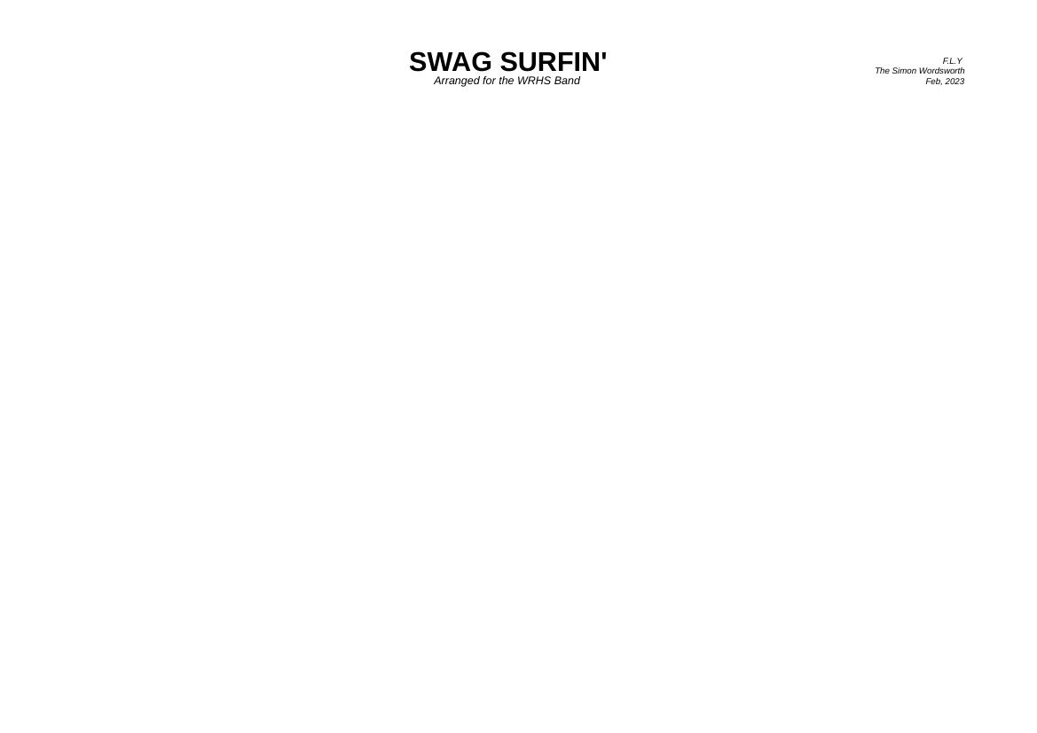Swag Surfin' Sheet Music for Piano, Trombone, Harpsichord, Tuba & more ...