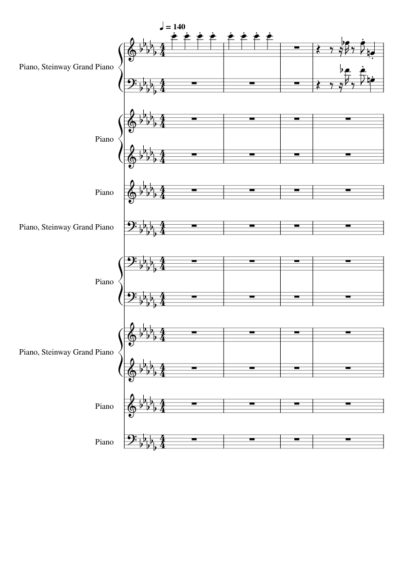Clutterfunk Full Sheet Music for Piano (Mixed Ensemble) | MuseScore.com