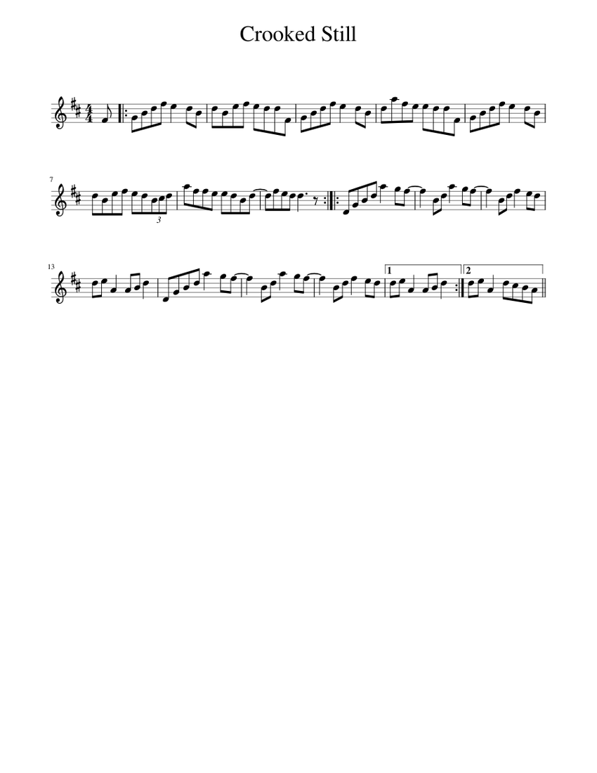 Crooked Still Sheet music for Piano (Solo) | Musescore.com