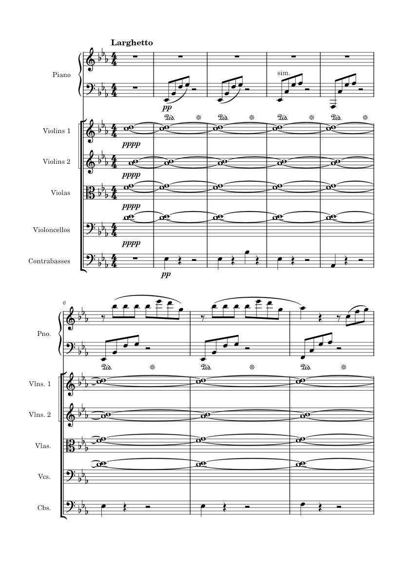Liminal Pools Sheet music for Piano, Strings group (Piano Sextet ...