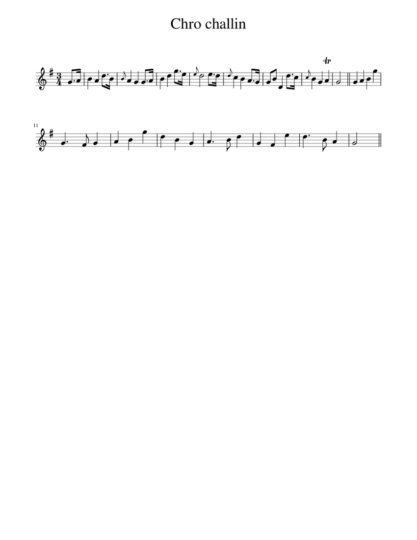 Chro challin Sheet music for Piano (Solo) Easy | Musescore.com