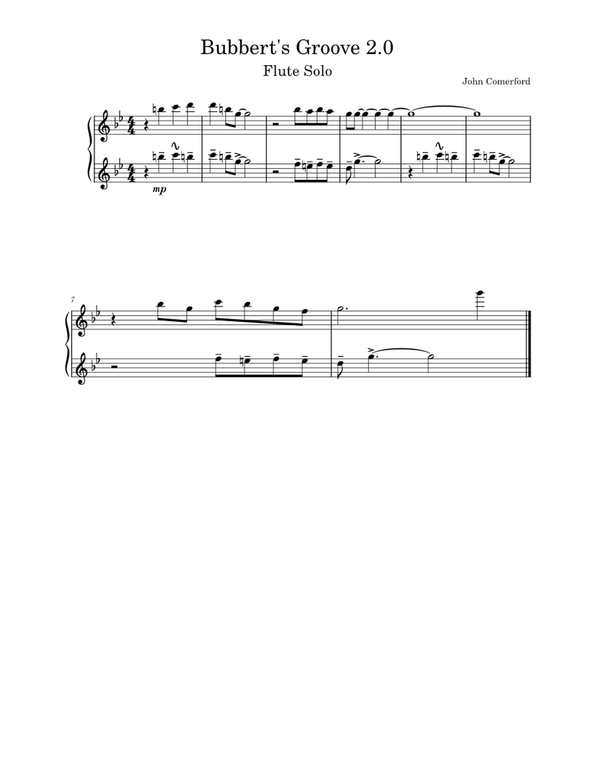 Bubbert's Groove 2 - piano tutorial