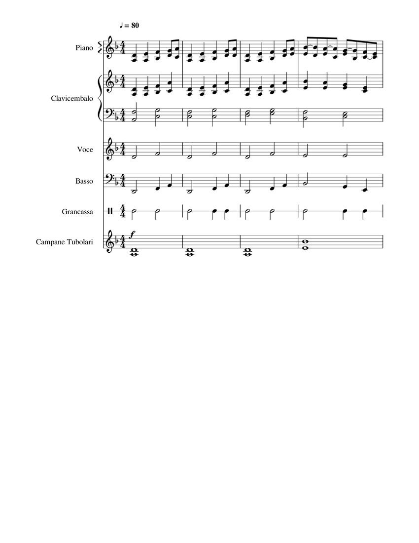 Notes of Void Sheet music for Piano, Bass voice, Harpsichord, Vocals ...