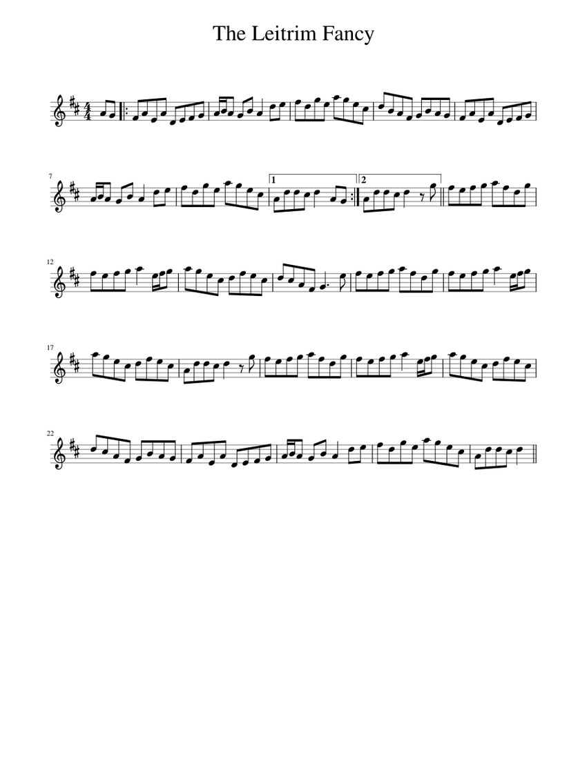 The Leitrim Fancy Sheet music for Piano (Solo) | Musescore.com
