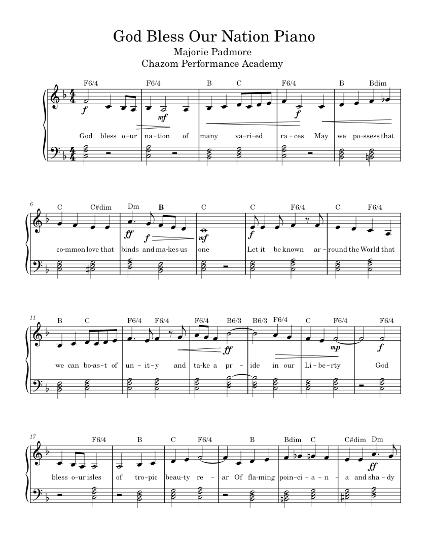 God Bless Our Nation ( Trinidad and Tobago national song) God Bless Our ...