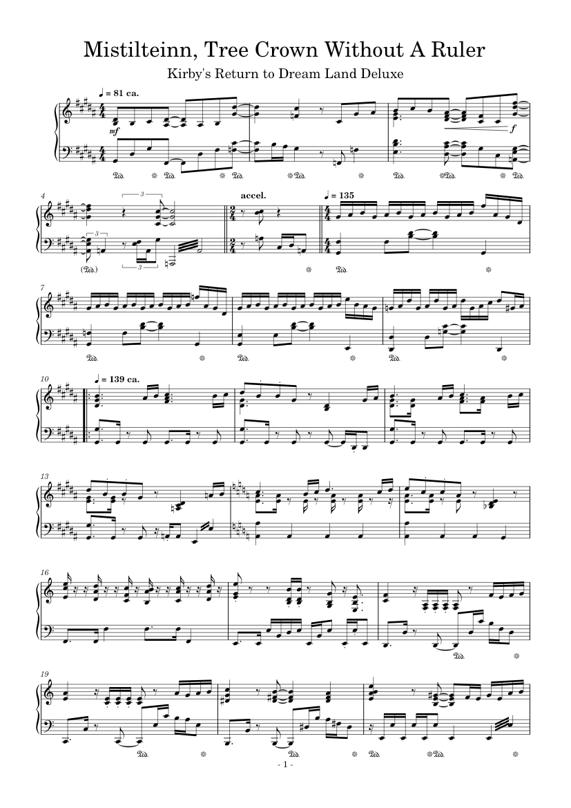 Mistilteinn, Tree Crown Without A Ruler - Kirby’s Return to Dream Land ...