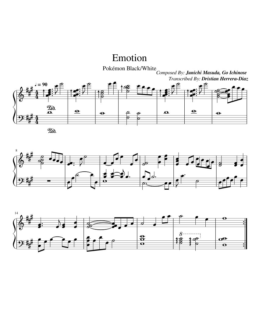 Emotion Sheet music for Piano (Solo) Easy | Musescore.com