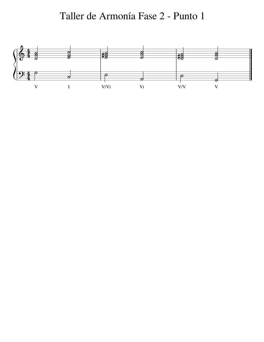 Taller de Armonía Fase 2 - Punto 1 - piano tutorial