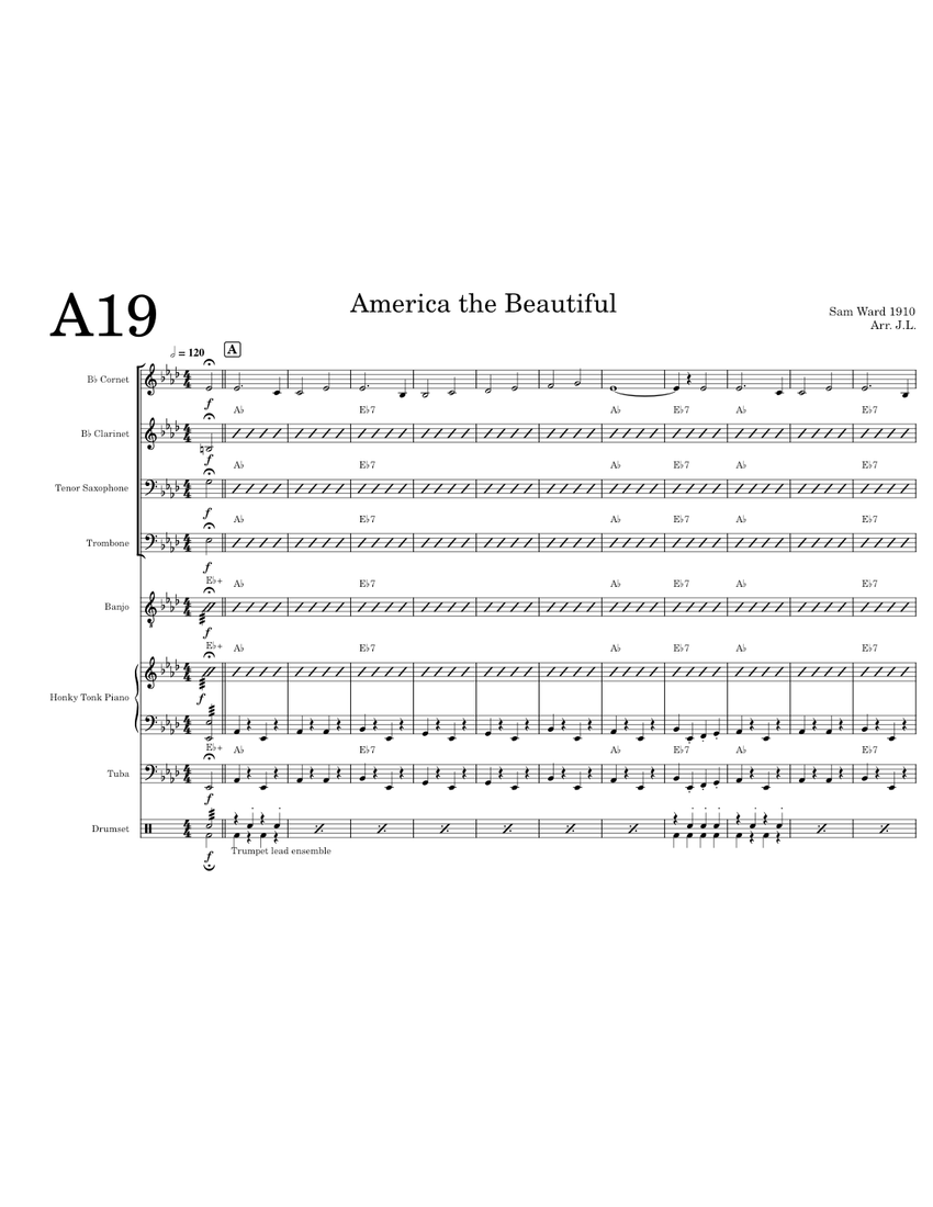 America the beautiful – Misc Traditional Sheet music for Piano ...