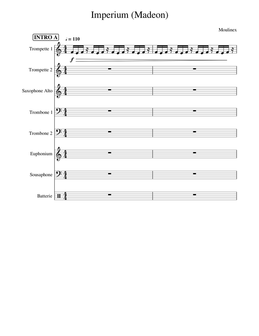 Imperium - Madeon Sheet music for Trombone, Euphonium, Saxophone alto ...