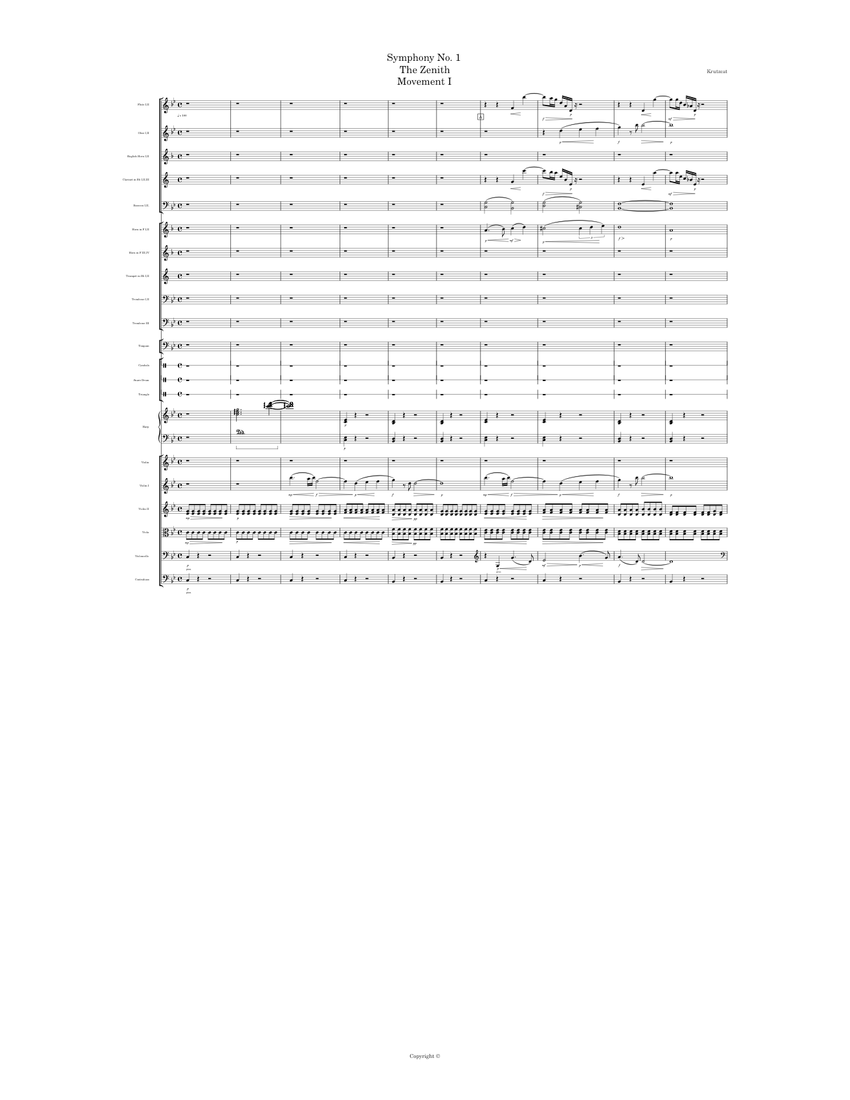 Symphony No 1 The Zenith Movement I [Complete Revised Version ヾ(≧ ≦*)o ...