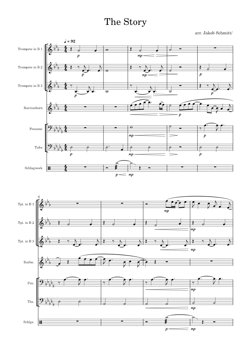 The story – Brandi Carlile The Story Sheet Music for Trombone, Tuba ...
