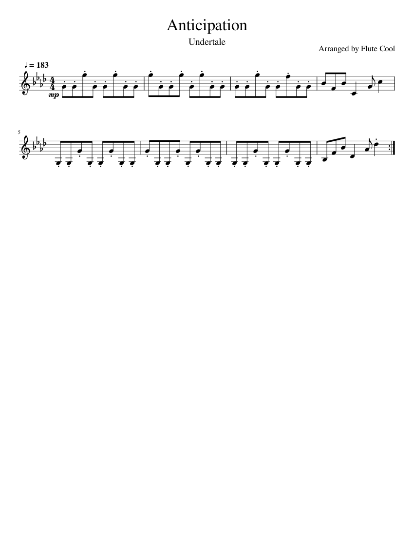 Anticipation Sheet music for Violin (Solo) | Musescore.com