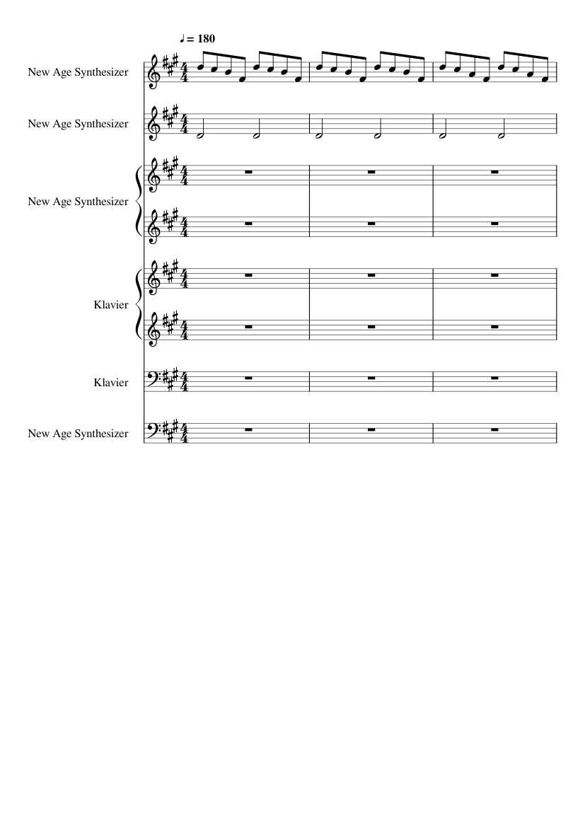 No Man's Sky: Outlier - 65daysofstatic (Synth/Piano Version) Sheet ...