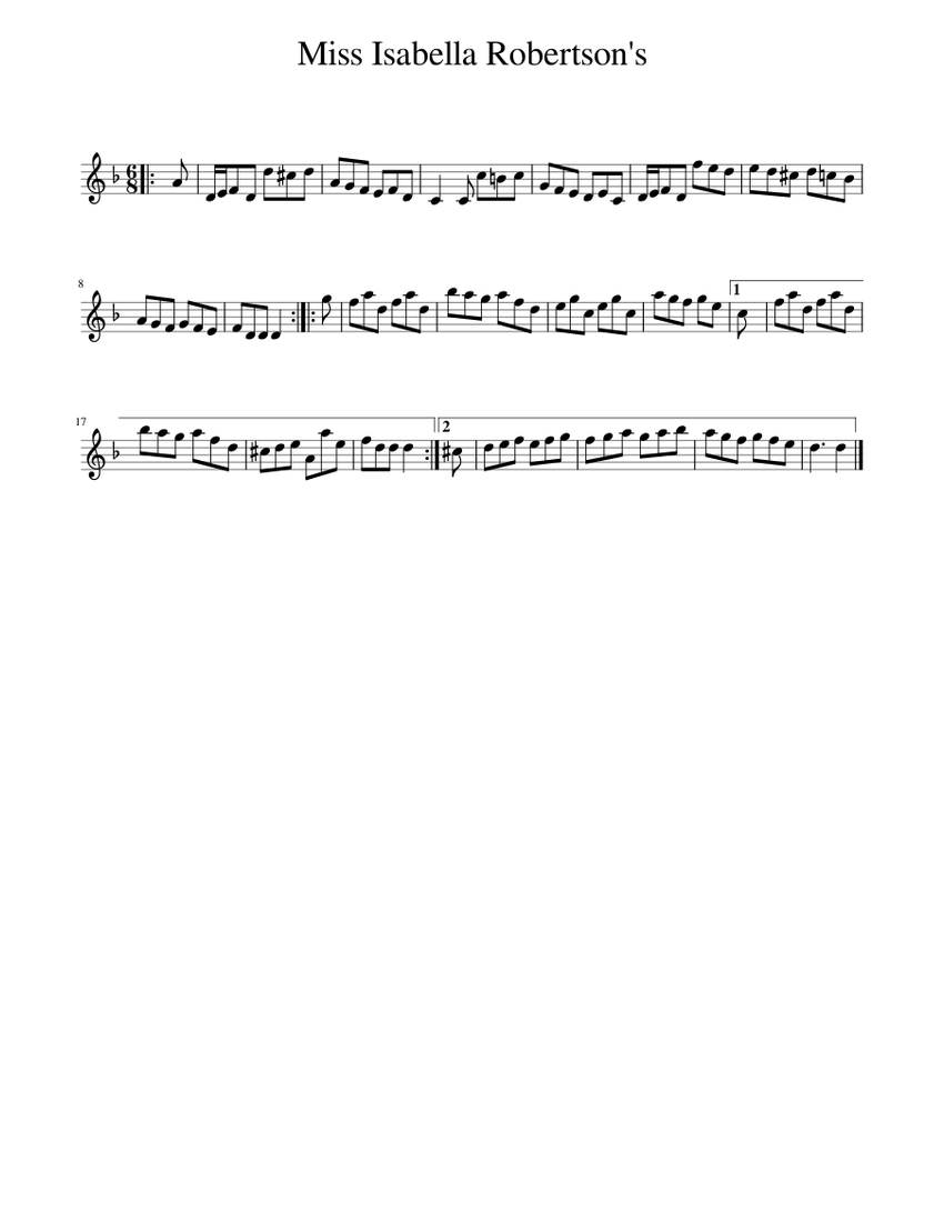 Miss Isabella Robertson's Sheet music for Piano (Solo) | Musescore.com