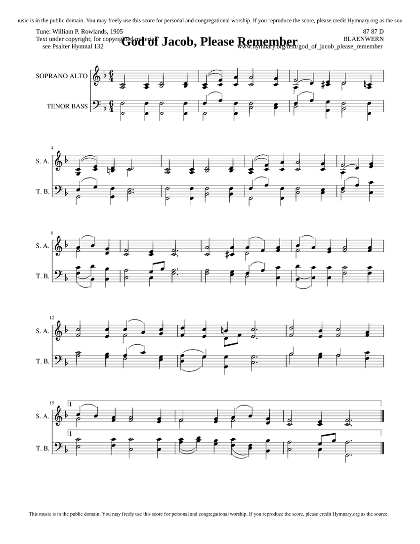 Blaenwern - William Penfro Rowlands - piano tutorial