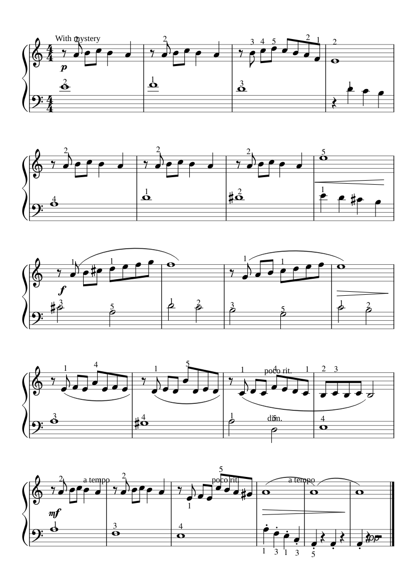 The Detective by Wedgwood Sheet music for Piano (Solo) Easy | Musescore.com