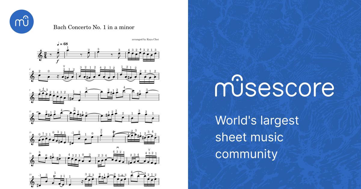 Violin Concerto in A minor, BWV 1041 – Johann Sebastian Bach Bach ...