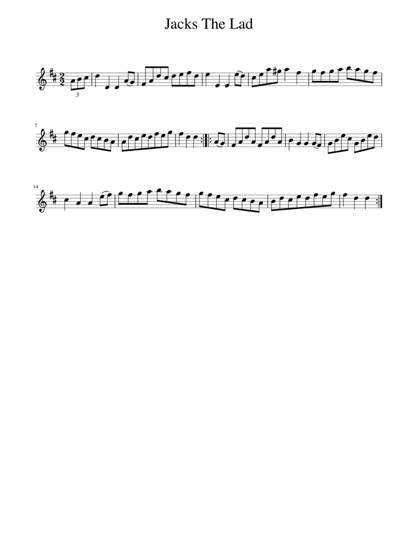 Jacks The Lad Sheet music for Piano (Solo) Easy | Musescore.com
