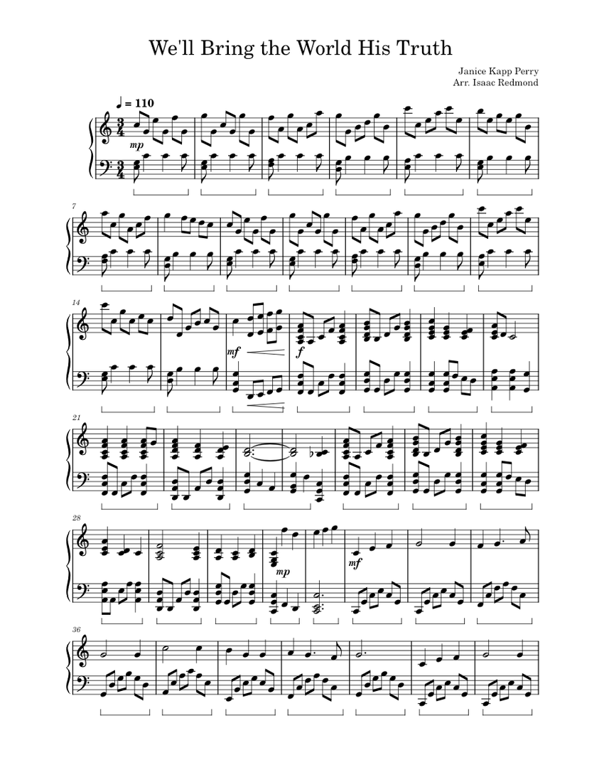 We'll Bring the World His Truth (Army of Helaman) – Janice Kapp Perry ...