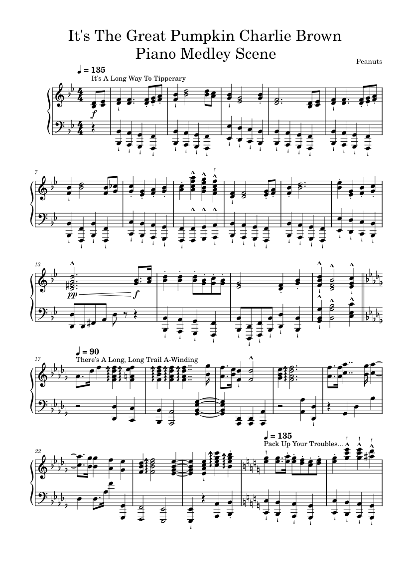 Idk – Idk It's The Great Pumpkin Charlie Brown Piano Medley Sheet music ...