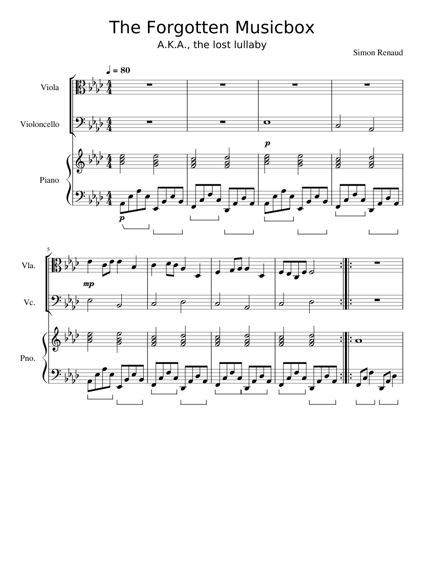 Querty unamed – Simon Renaud qwerty-unnamed Sheet music for Piano ...