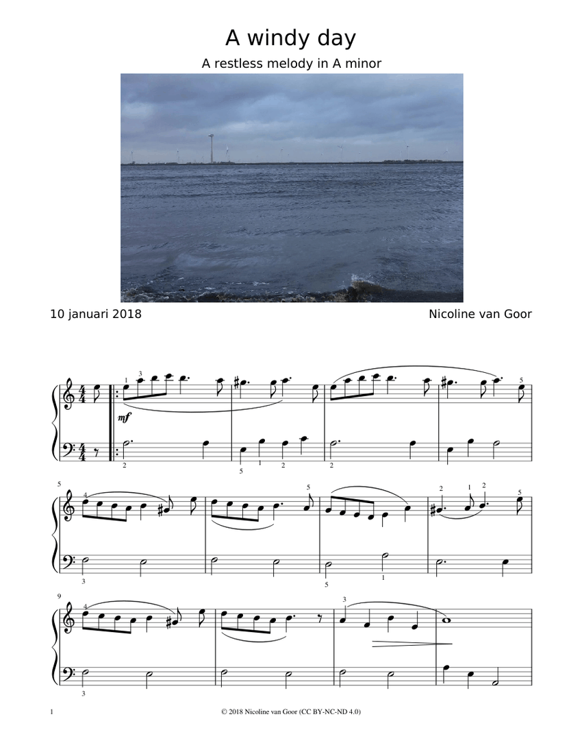 A windy day Sheet music for Piano (Solo) | Musescore.com