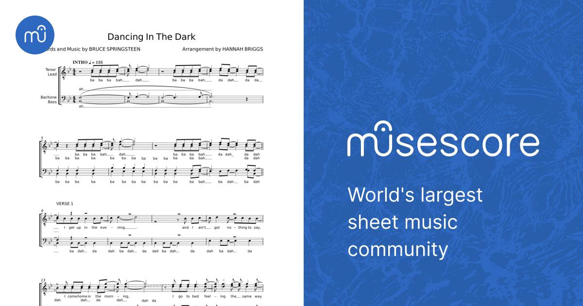 Dancing in the dark - Bruce Springsteen Sheet music for Synthesizer ...