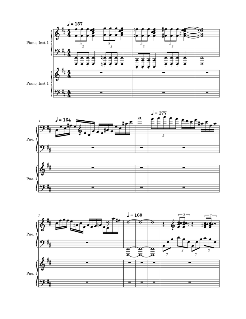 Volo Sheet music for Piano (Piano Four Hand) | Musescore.com