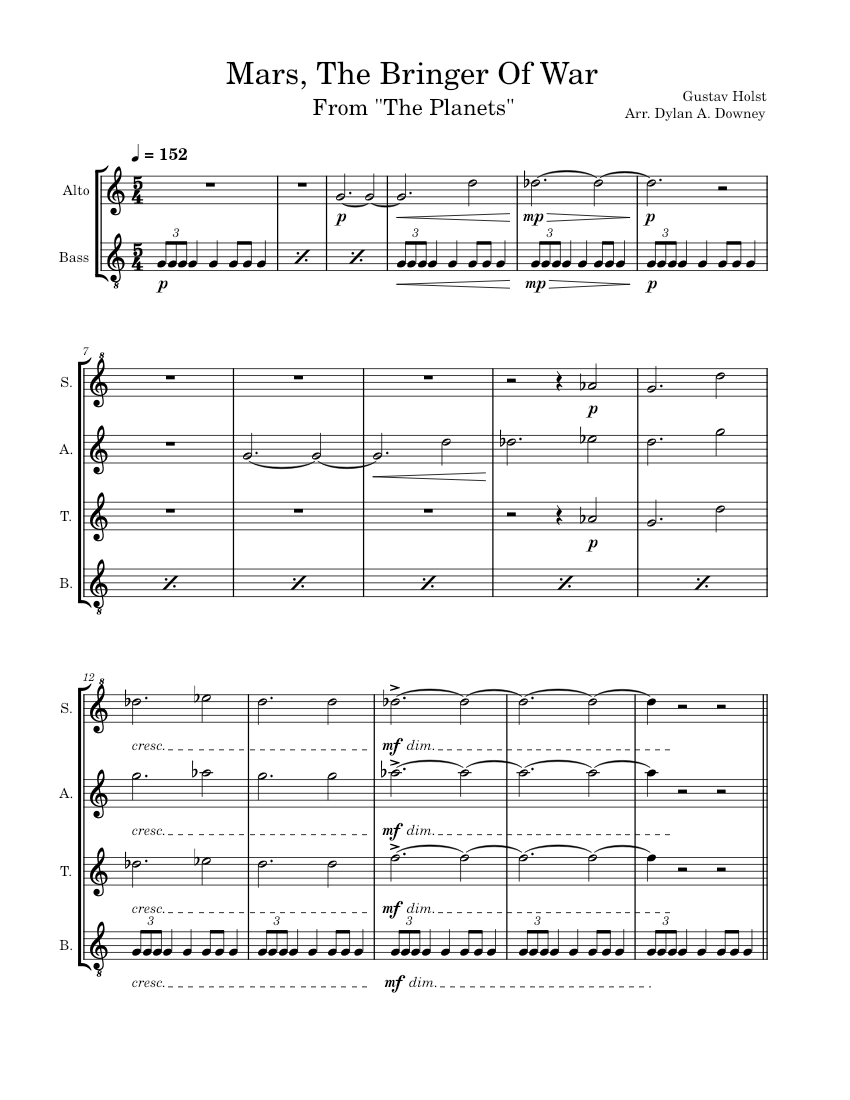 Mars, the Bringer of War – Gustav Holst Mars from The Planets - Holst ...