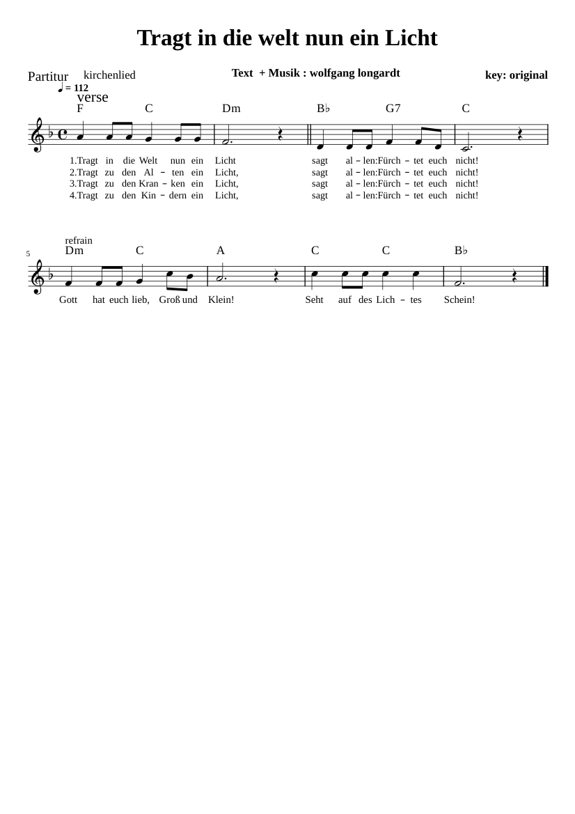 tragt_in_die_welt_nun_ein_licht.mscz Sheet music for Piano (Solo) | Musescore.com